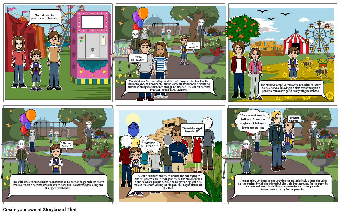 The lost child (storyboard) Storyboard por 339b8fad