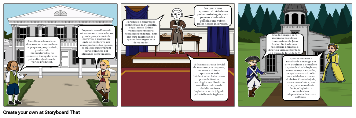 Independência dos EUA Storyboard por 33c05d69