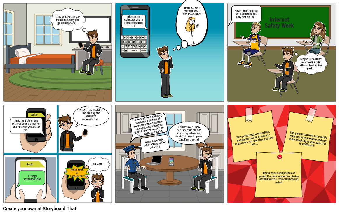 INTERNET SAFETY Storyboard by 33ed336448