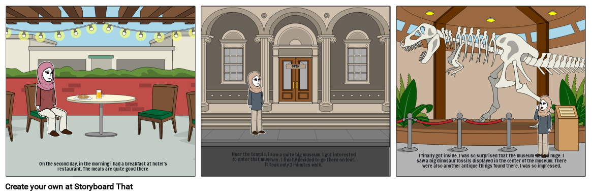 recount text Storyboard by 343fd7fc