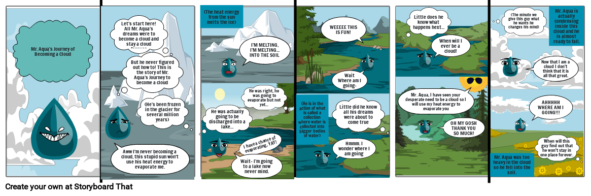 Water Cycle Pt. 1 Storyboard por 3451811f