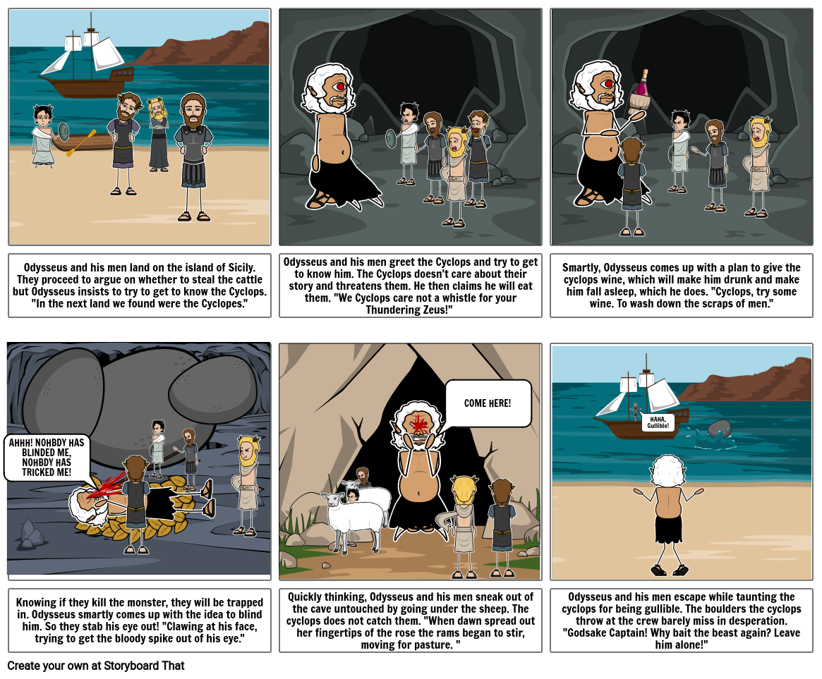 Cyclops Storyboard Storyboard por 3455a16f