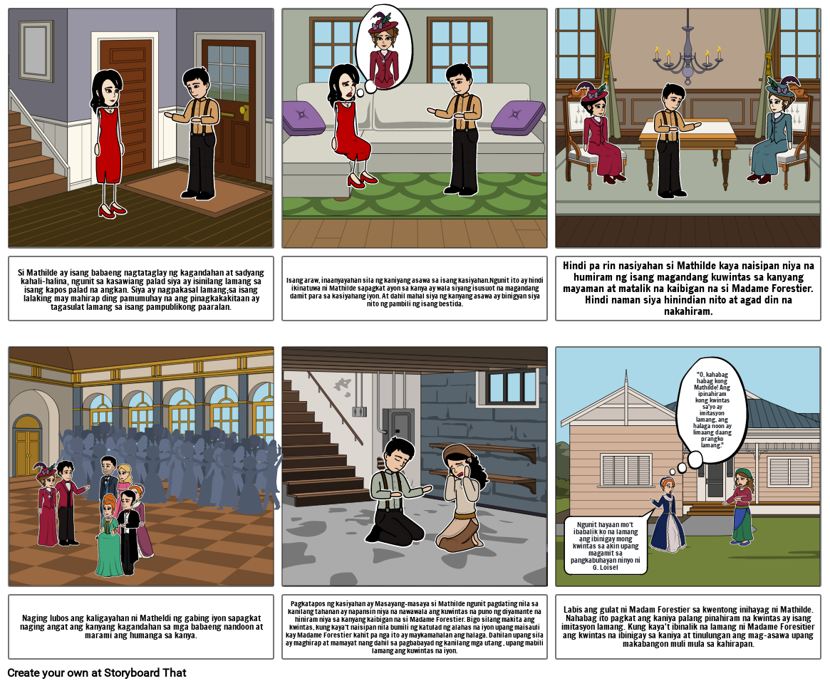 pagbabalik loob ni mathilde Storyboard by 345d9ba1