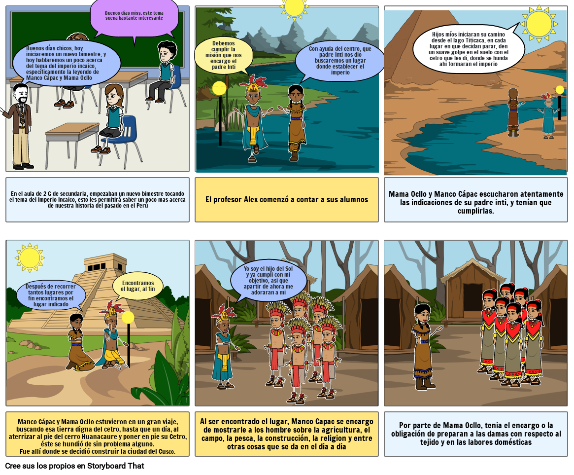 Imperio Incaico Storyboard By 3464e157