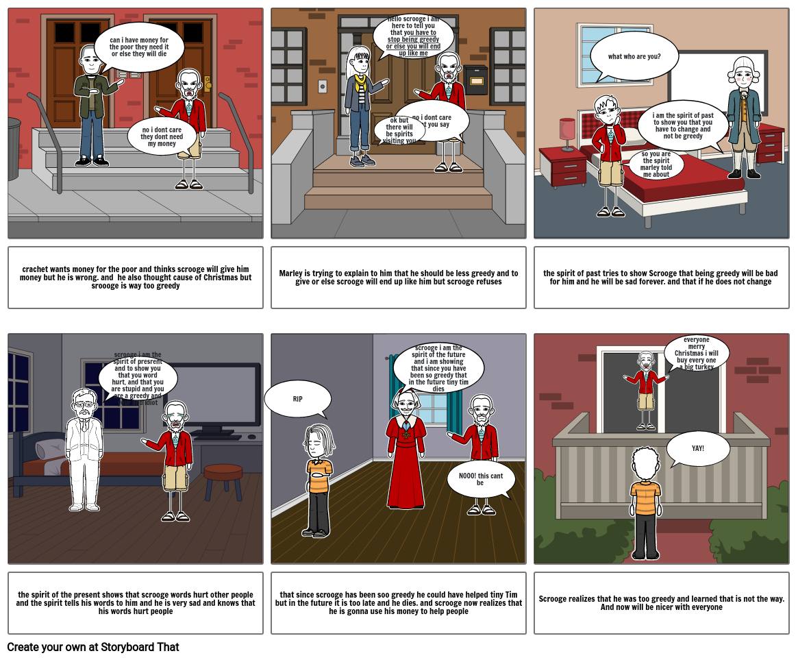 The story for scrooge Storyboard por 347f7c7a