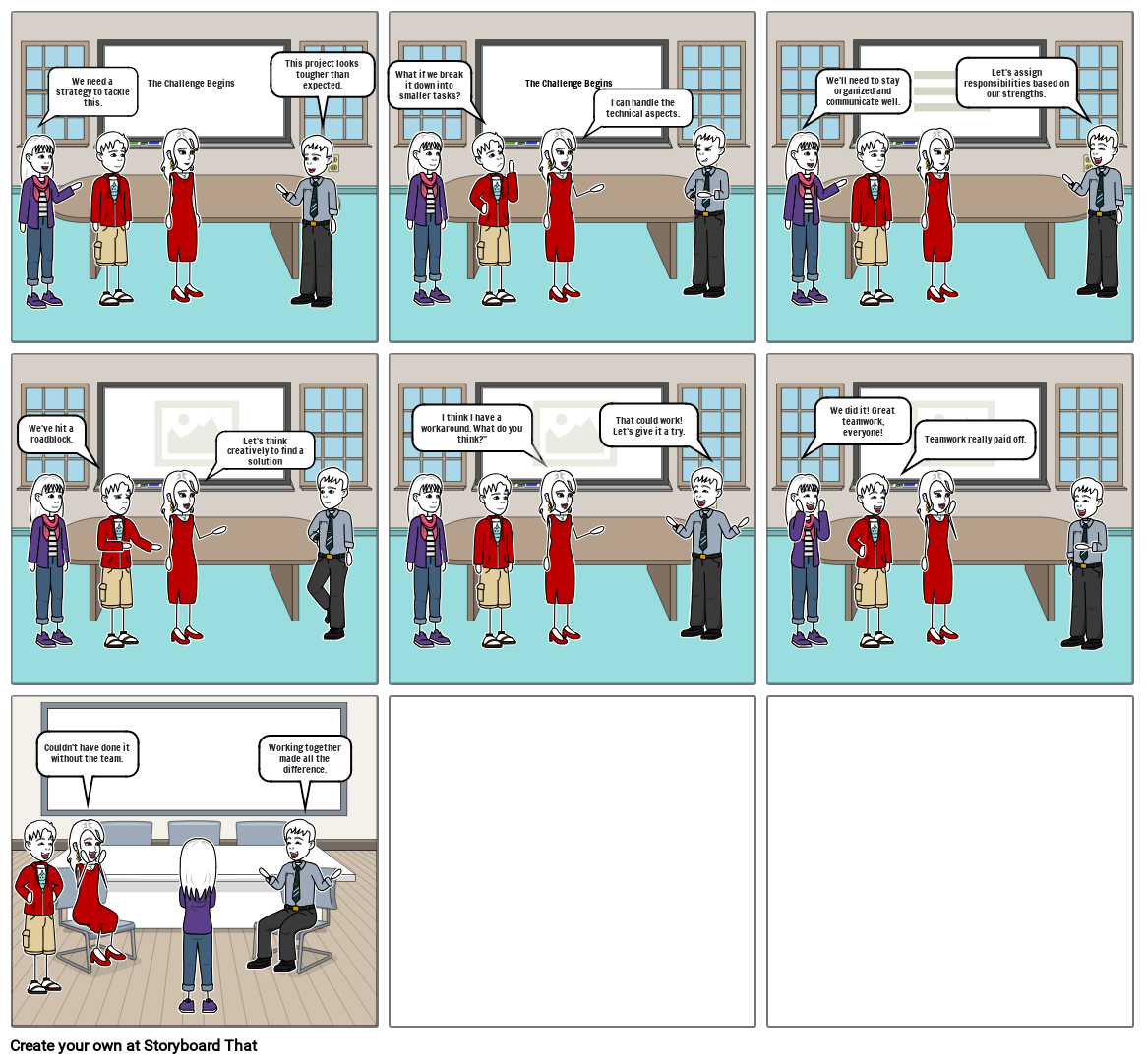 Teamwork Storyboard by 35289bcc