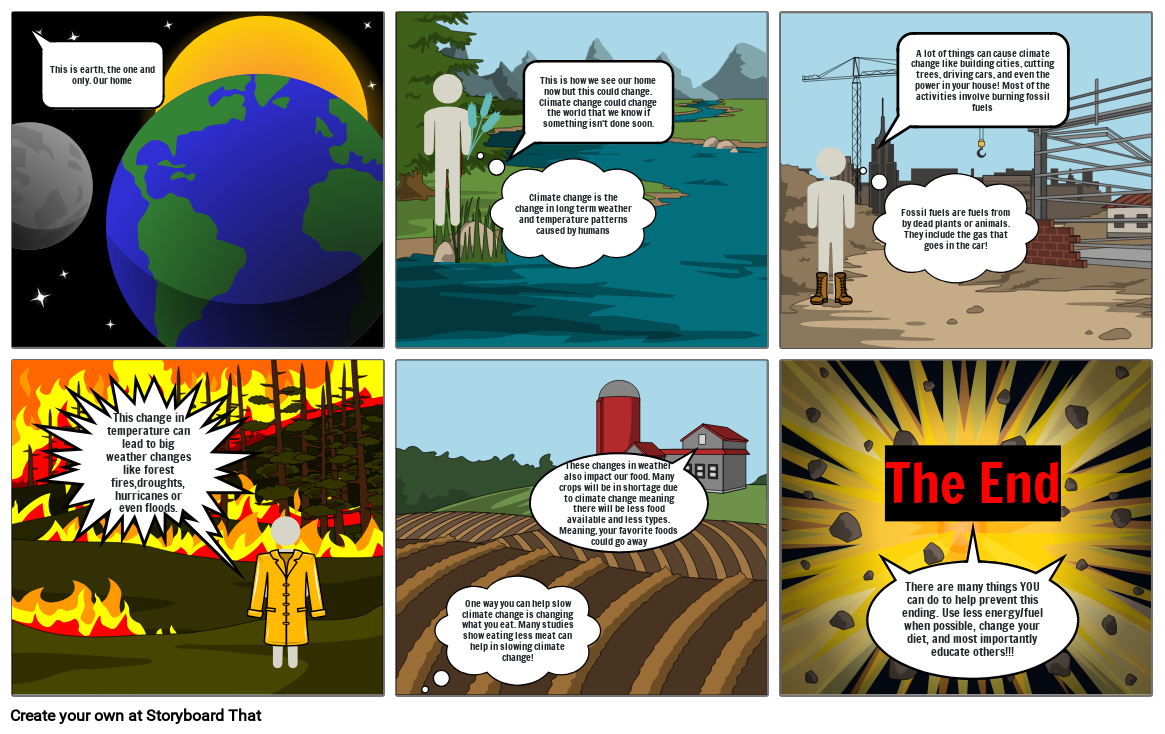 Climate Change Storyboard af 353e8840