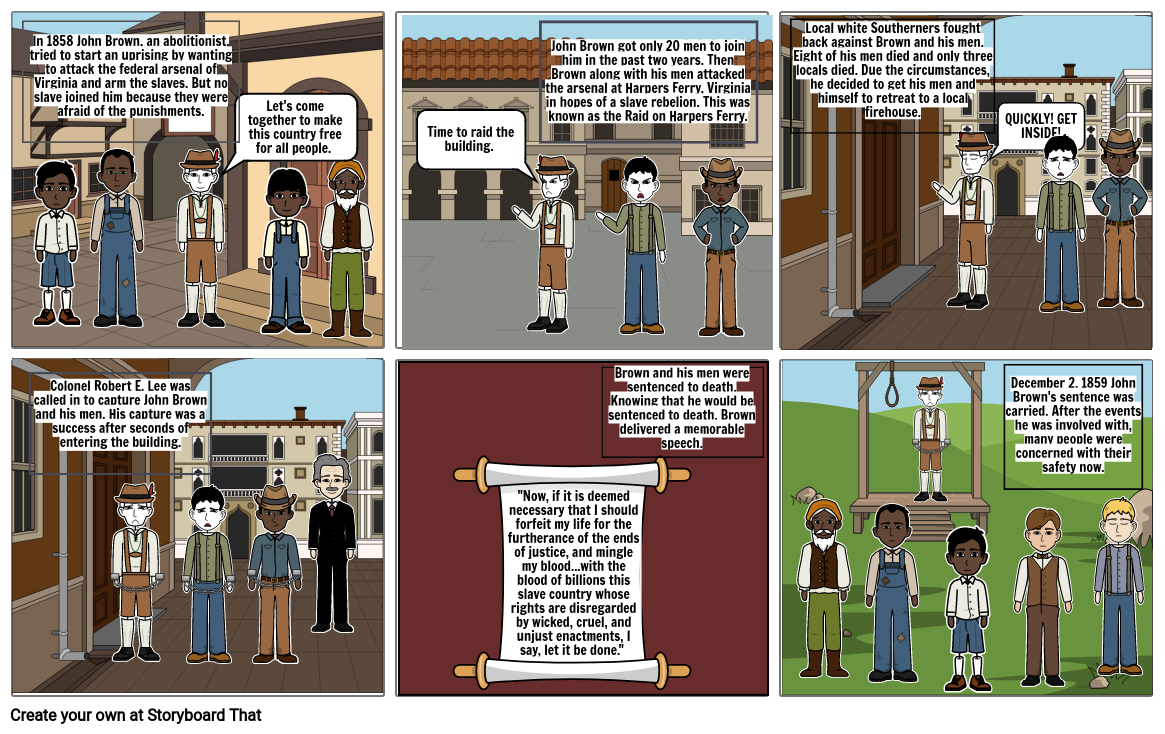 John Brown's Raid at Harpers Ferry- APUSH Storyboard