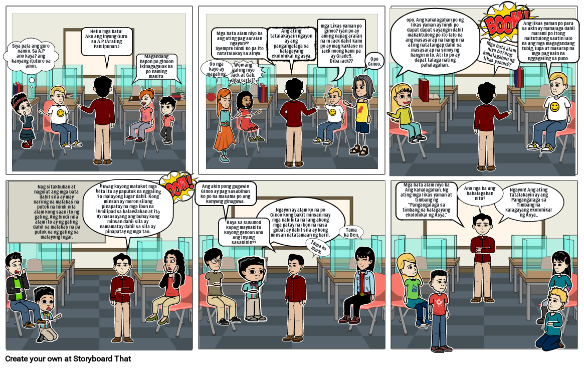 Kalinisan at Kaayusan Storyboard by 35bab0f7