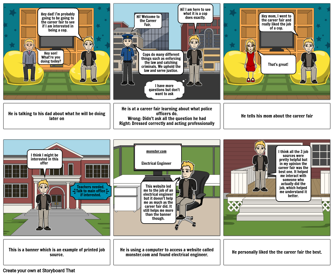 Job Sources Comic Storyboard par 35e75112