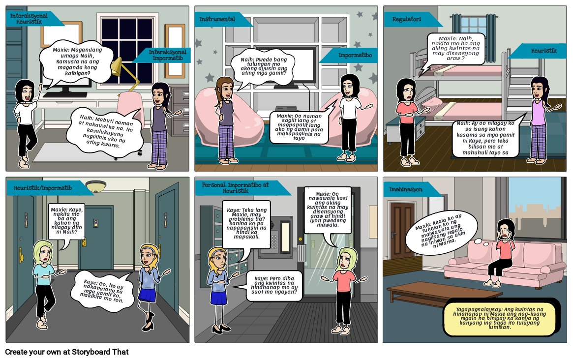7 TUNGKULIN O GAMIT NG WIKA Storyboard by 365f4992