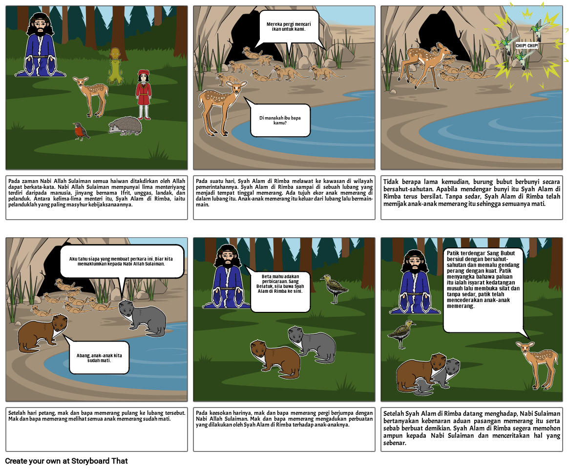 Prosa Tradisional : Pelanduk Mengajar Memerang