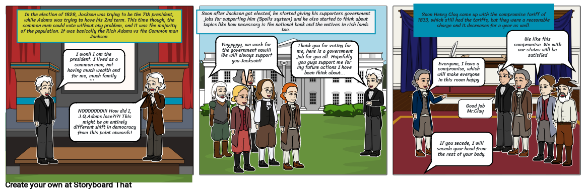 Andrew jackson major project thing Nullification crisis