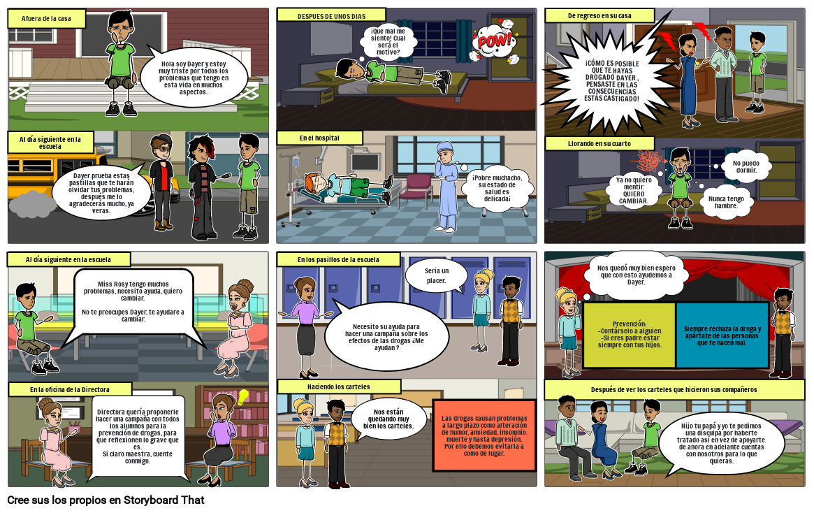 La historia de Dayer Storyboard por 38368214