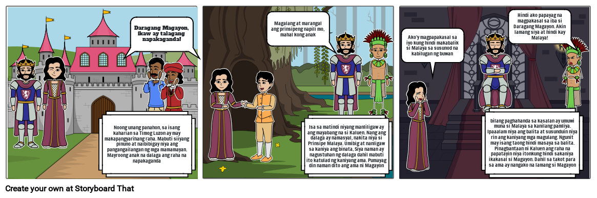 Ap - Alamat ng Bulkang Mayon Storyboard by 387b0c27