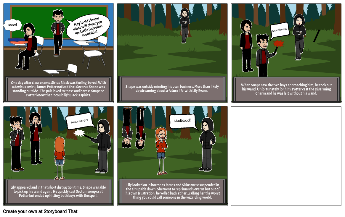 Sirius Black & James Potter vs. Severus Snape