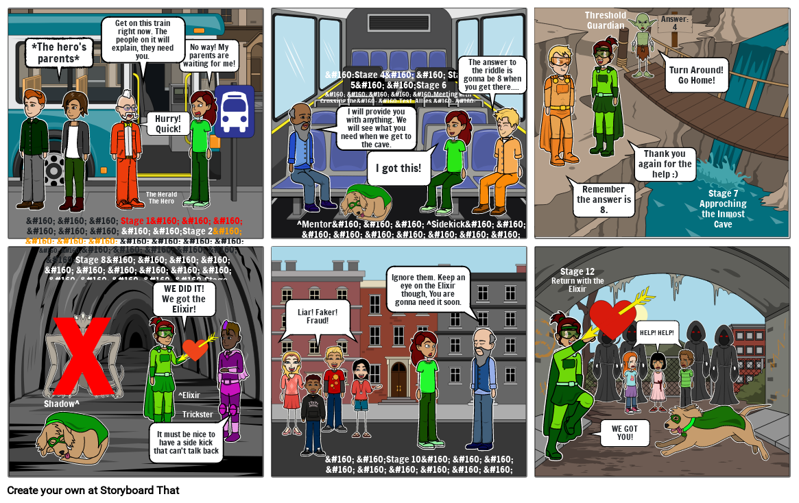 A Hero's Journey Storyboard by 38d3399a A Hero's Journey Storyboard by 38d3399a