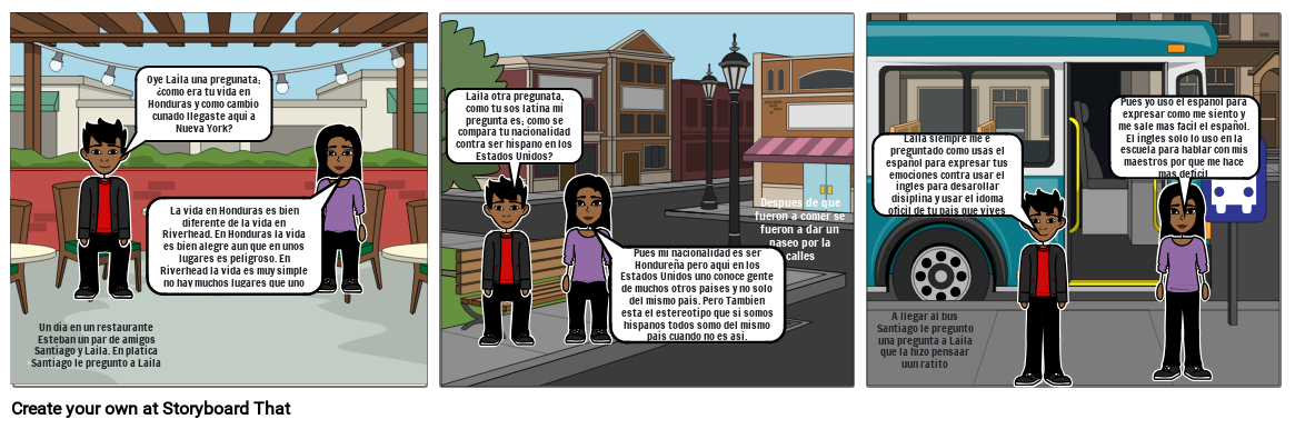 Spanish project Storyboard by 38d647df