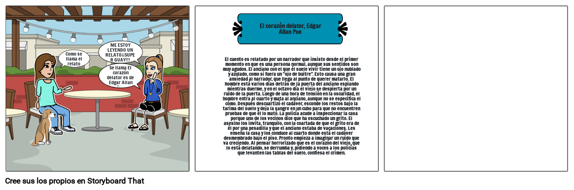 EL CORAZON DELATOR,EDGAR ALLAN POE Storyboard by 38e4bd78