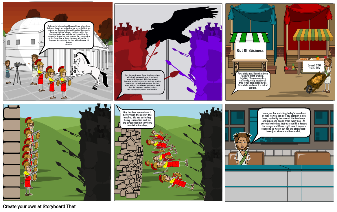 Fall of Rome Project Storyboard por 391ab653