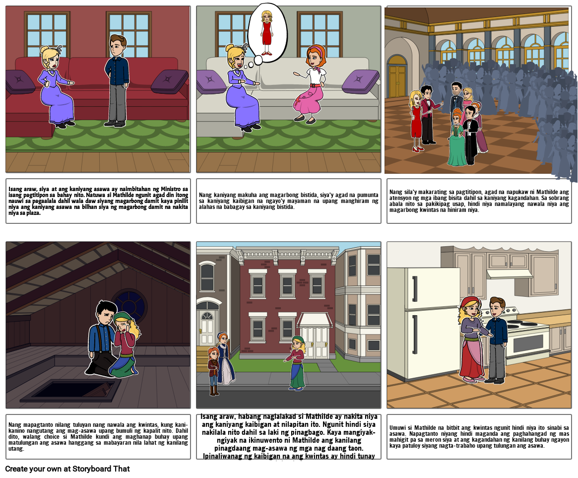 Ang Kwintas Storyboard par 39471b80