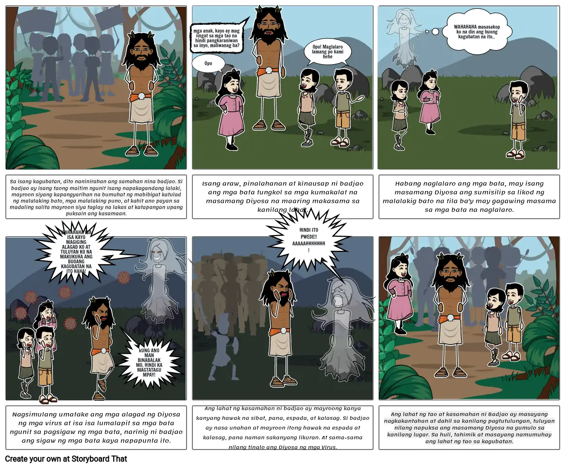 Filipino week 1 Storyboard by 39ab5e23