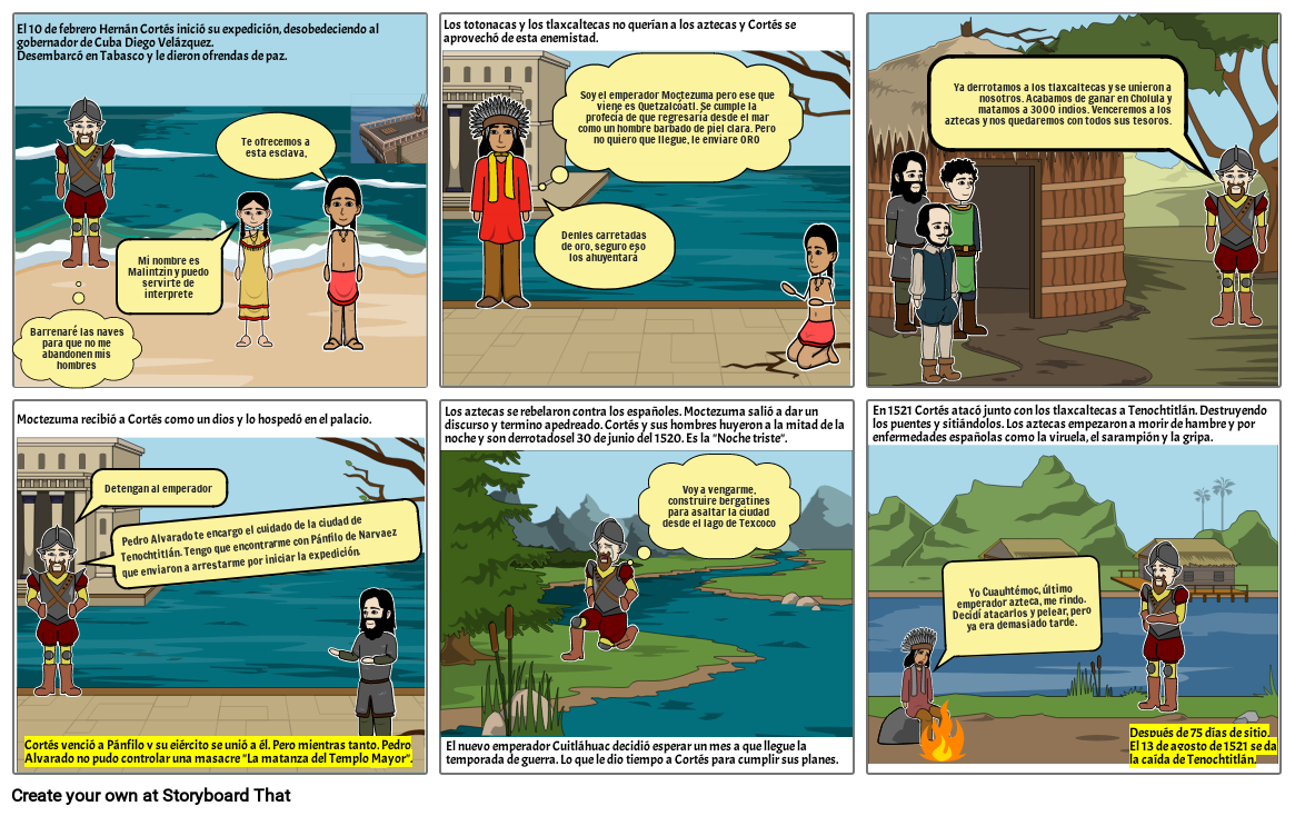 la conquista Storyboard por 39df434d