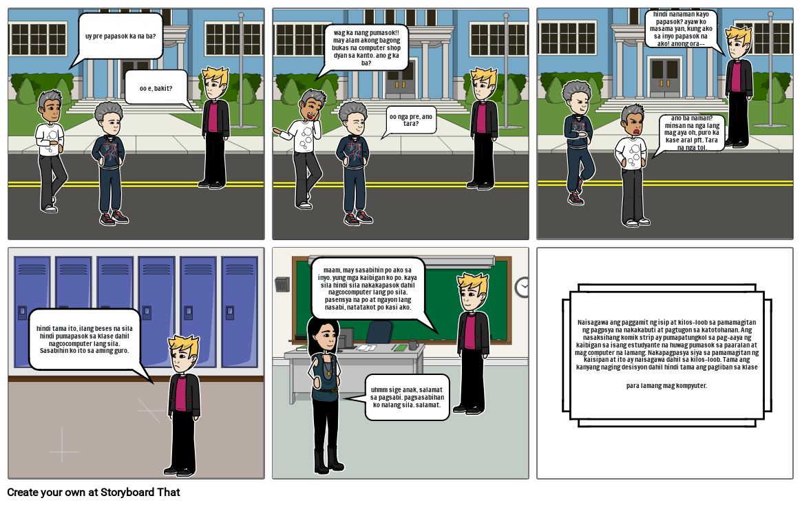 isip at kilos-loob Storyboard by 39e232bd