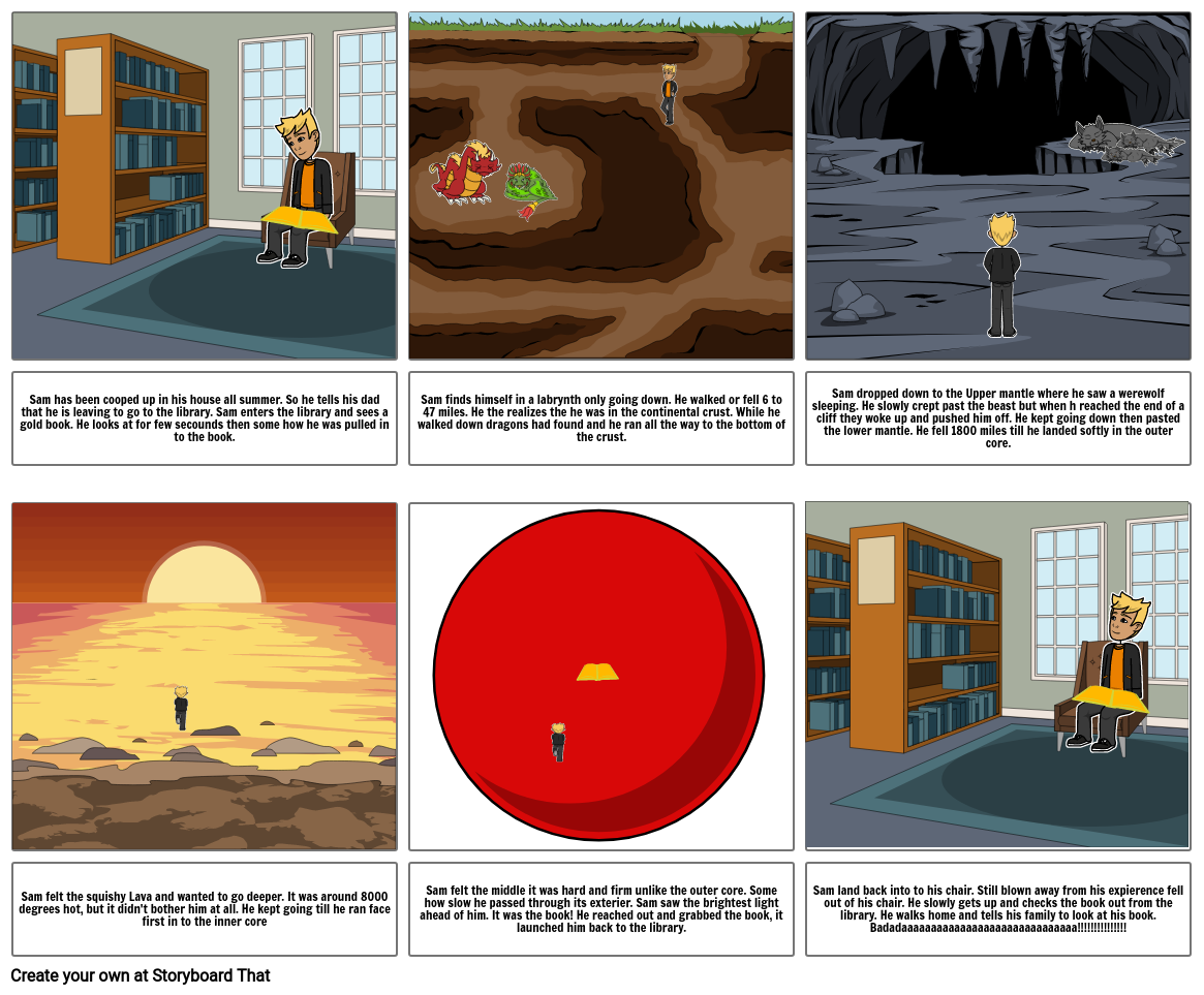 Sam's Journey Storyboard by 3a877553
