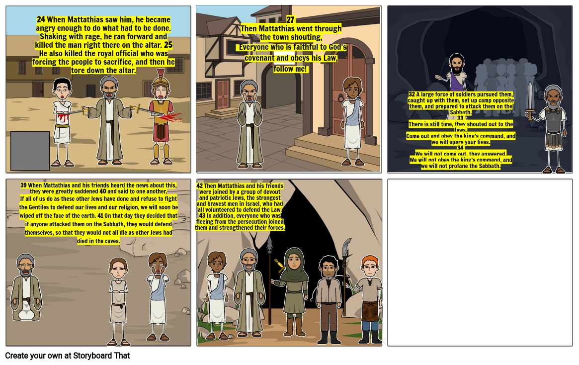 Maccabees 1 Storyboard por 3b25eb71