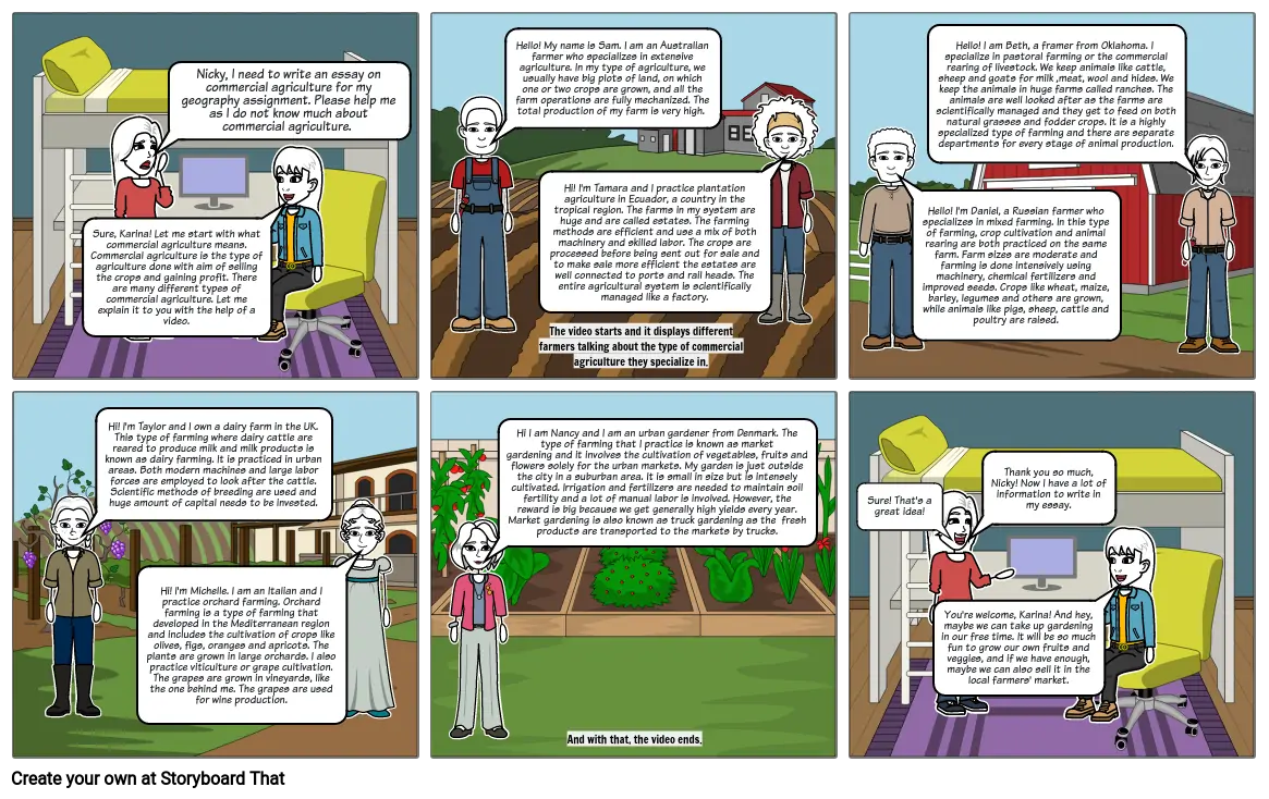 SST MA - COMMERCIAL AGRICULTURE Storyboard por 3bc2cad5
