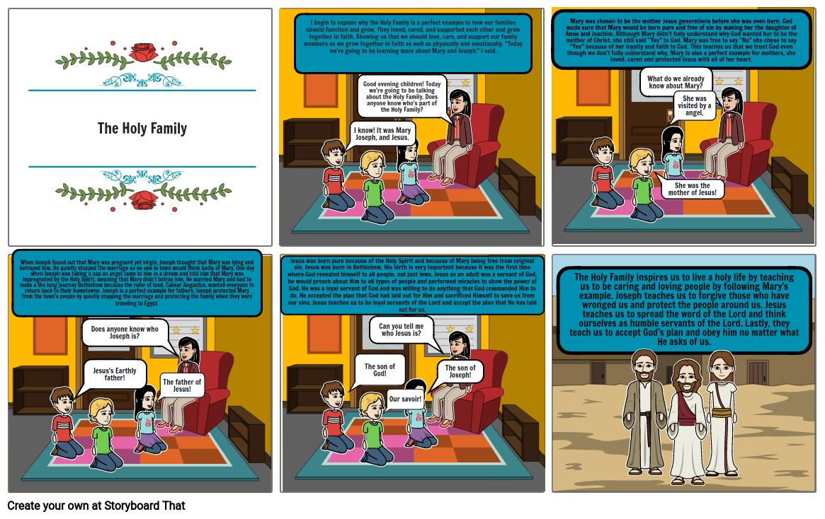The Holy Family Storyboard por 3bebc8cf