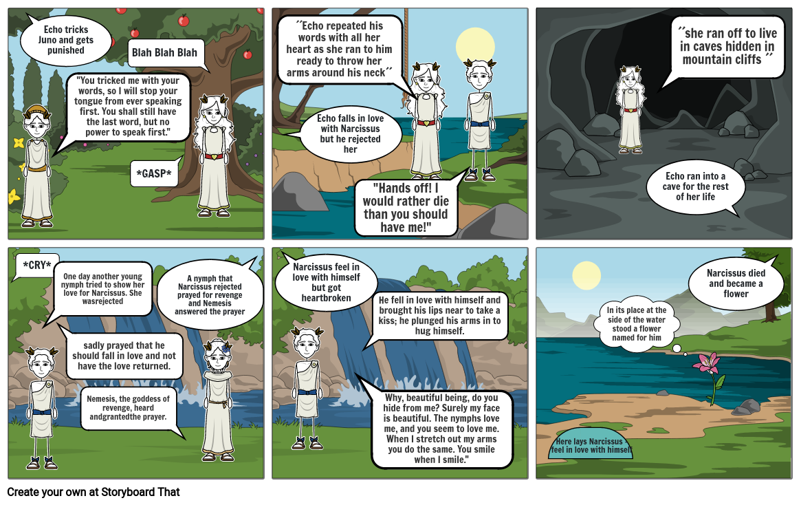 Echo and Narcissus-Isaac Weiss Storyboard par 3c65cf26