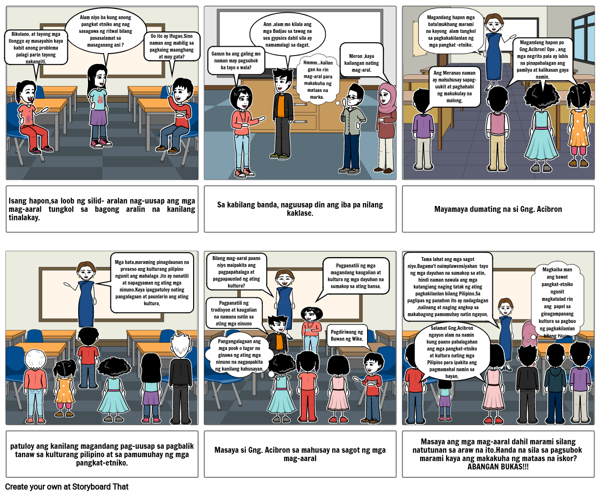 Performance sa Filipino 4 Storyboard Door 3cbd8e55