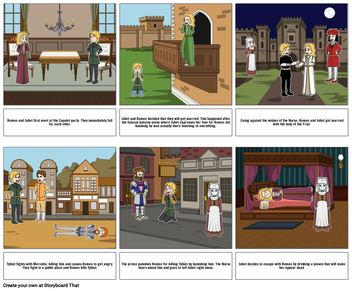 Romeo And Juliet Storyboard By 3cf703bb