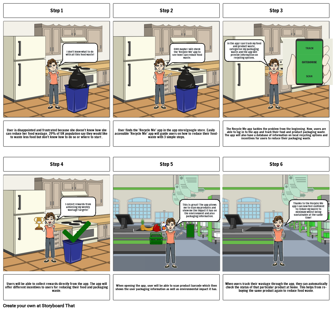 RECYLCING STORYBOARD Storyboard por 3d189b67