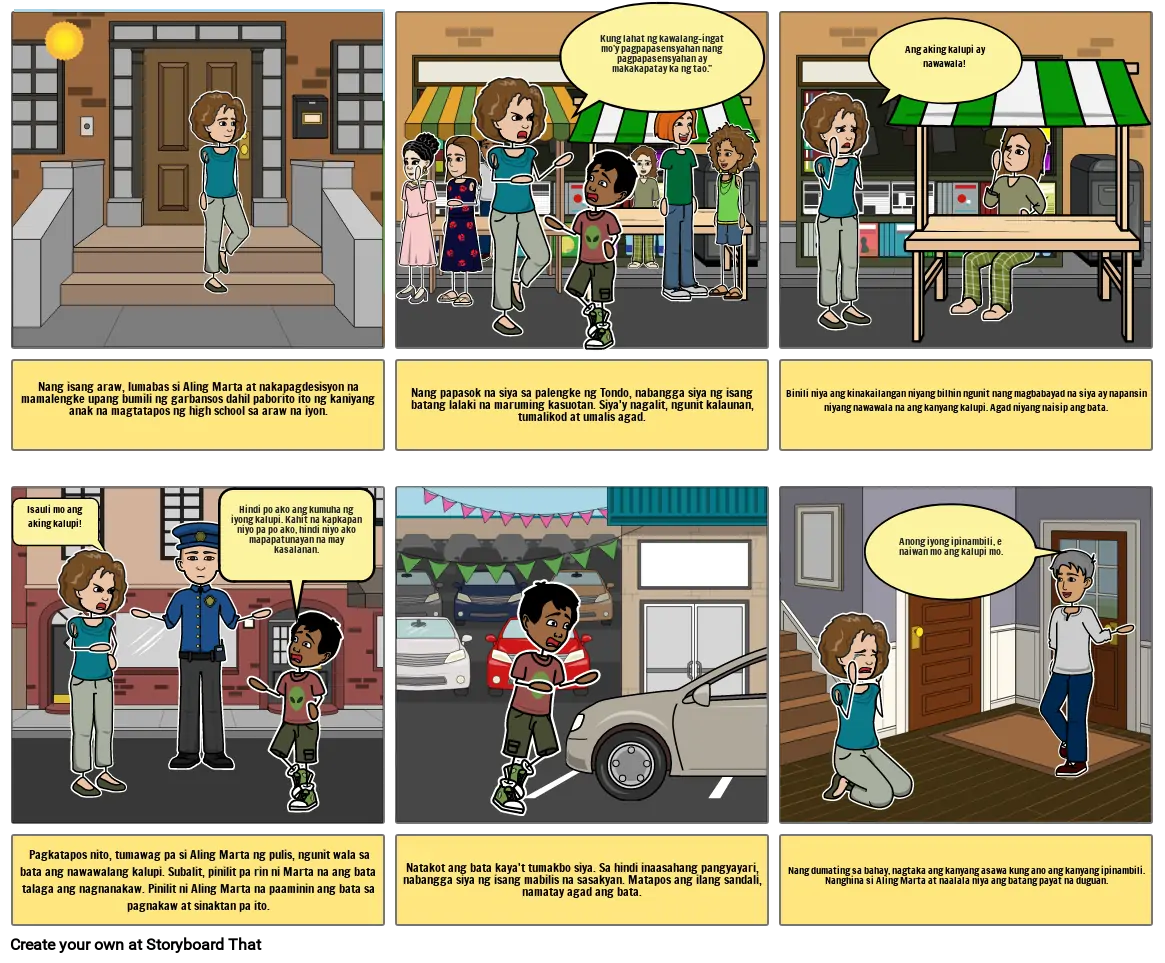 Ang kalupi Storyboard by 3dc60eda Ang kalupi Storyboard by 3dc60eda