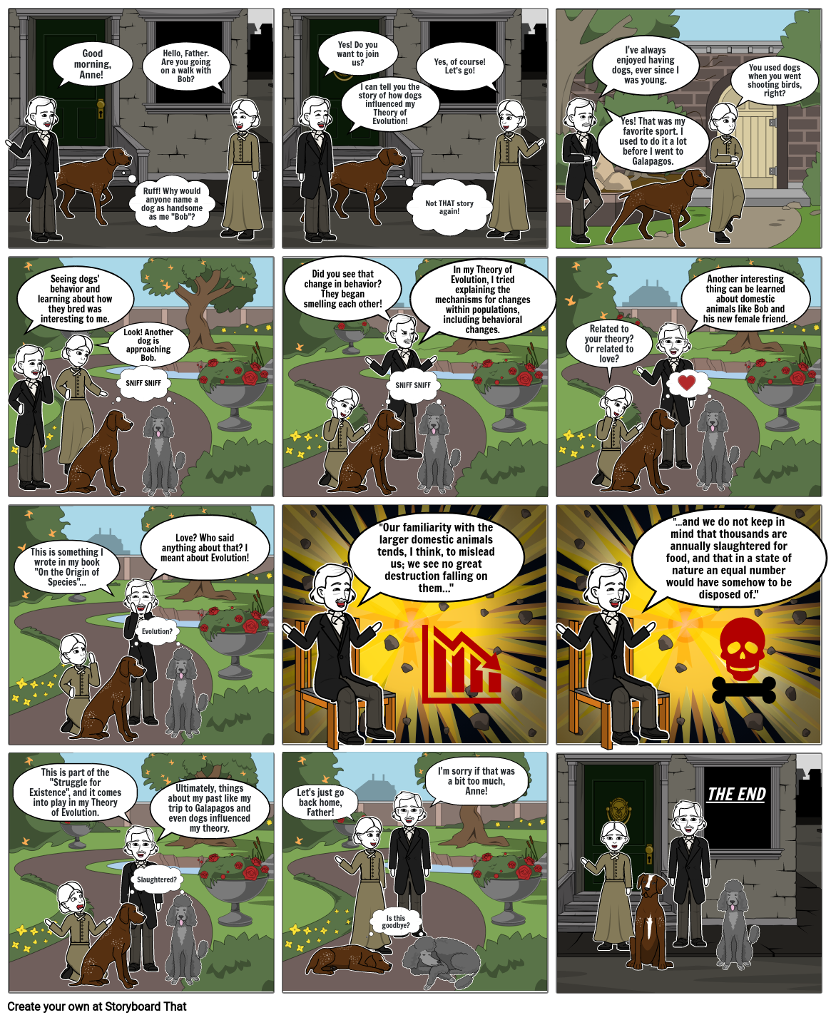 Darwin Life and Dogs Storyboard por 3e40d3ee