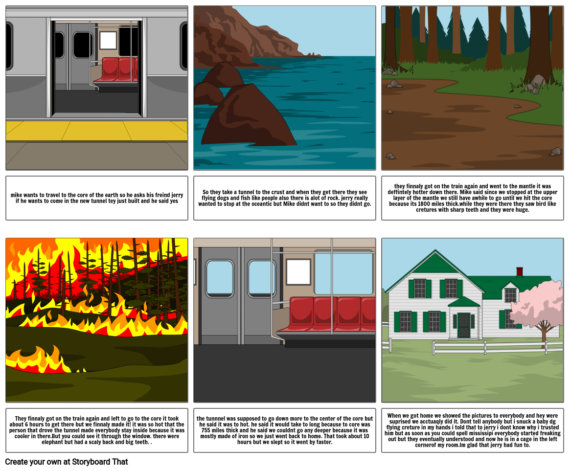 inner core progect story Storyboard por 3e7ac6b2