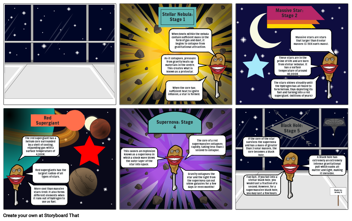 The Life of a Star Storyboard por 3ea28c12