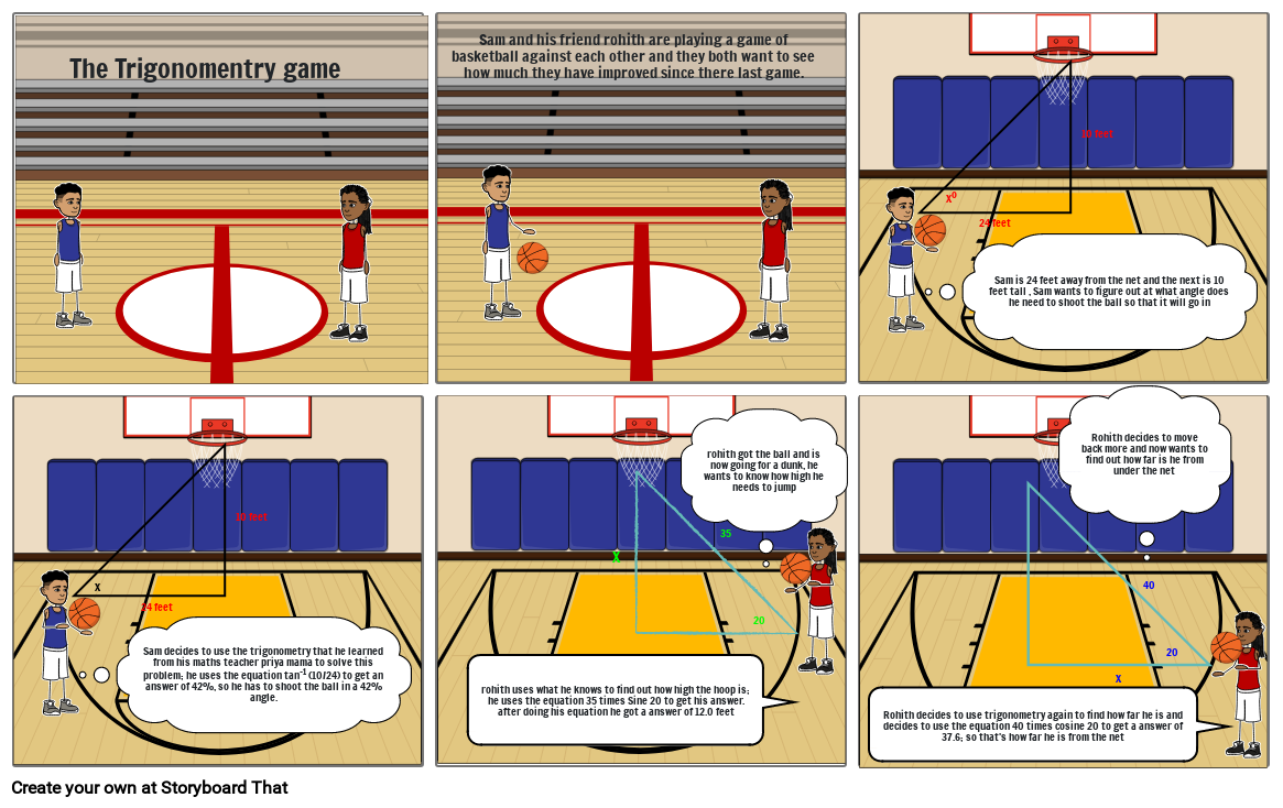The trigonomentry game Storyboard por 3ec2548e