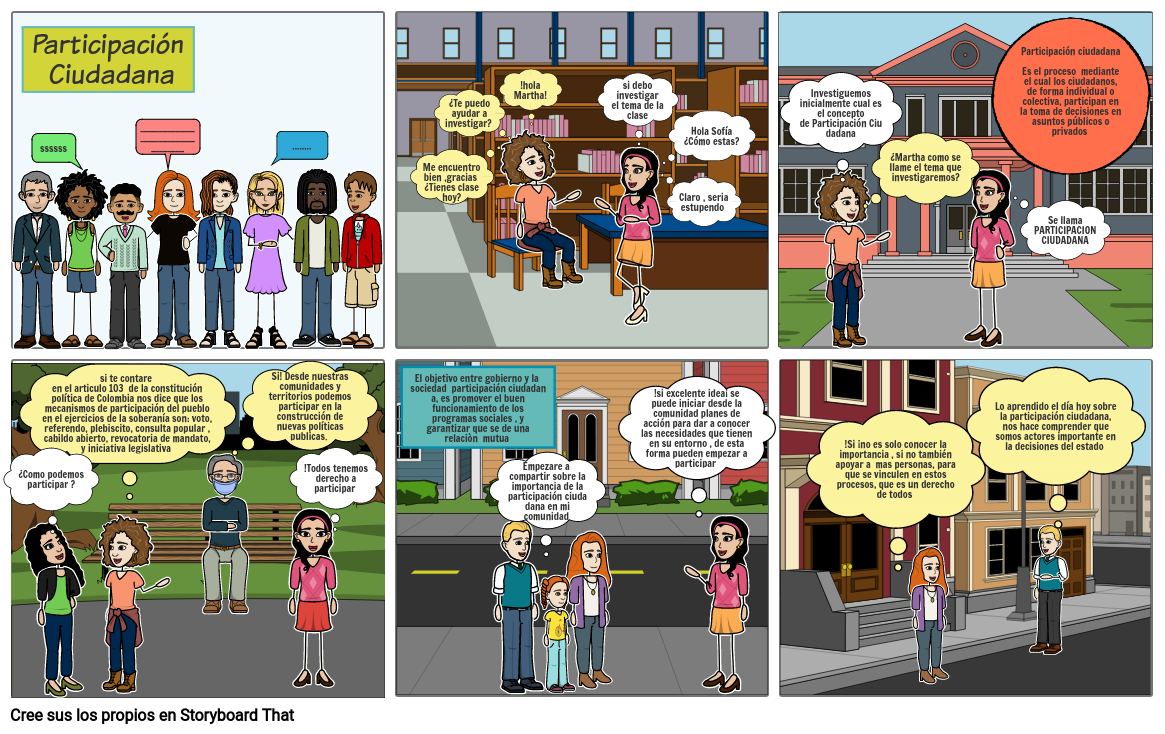 participacion ciudadana Storyboard by 3ecbf26a