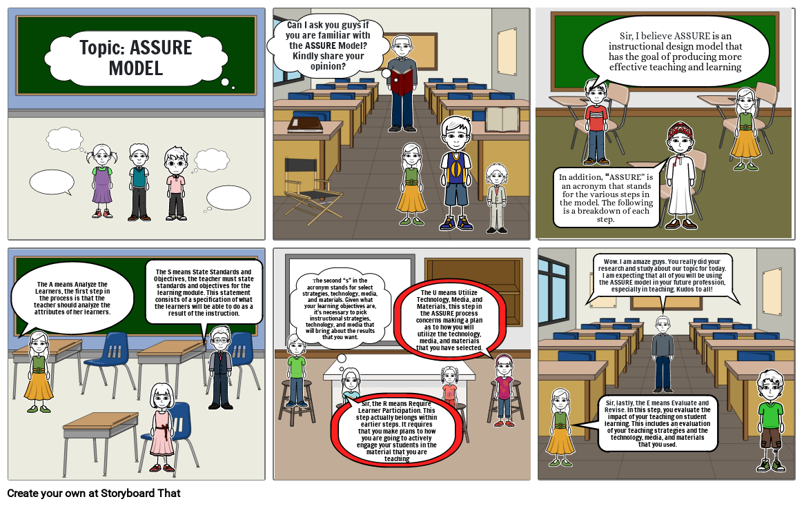 ASSURE MODEL Storyboard por 3f090594