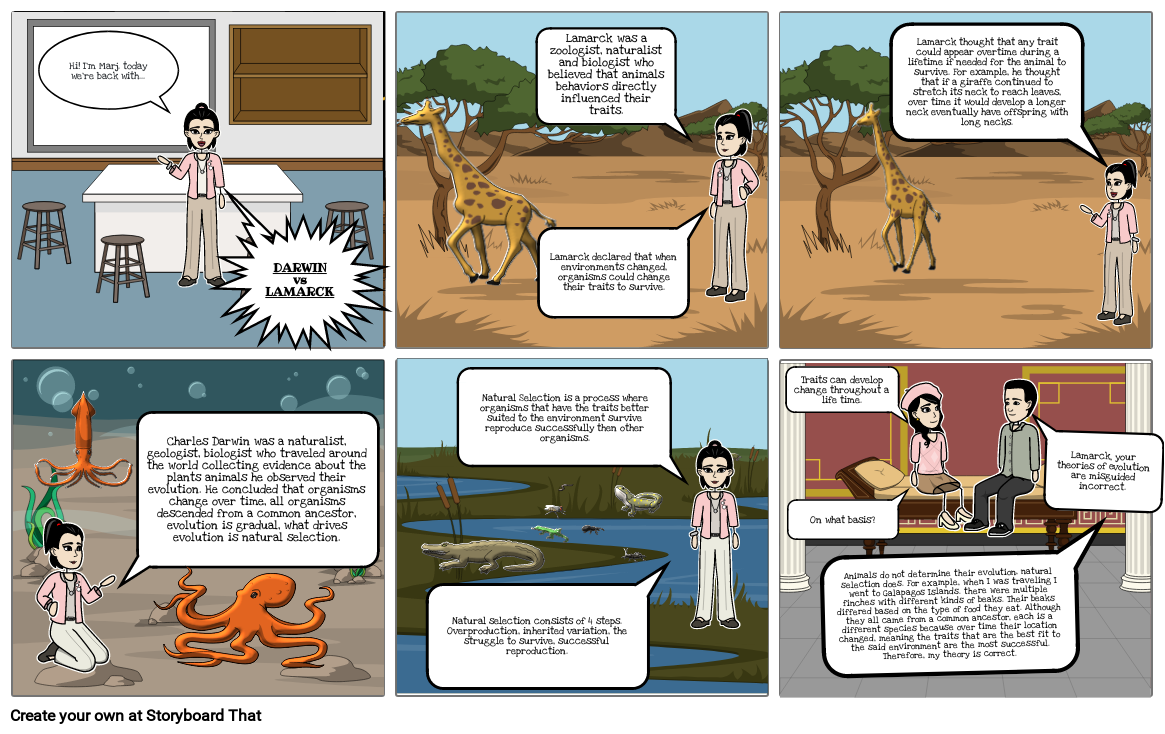 Theories of evolution Storyboard by 3fc02569