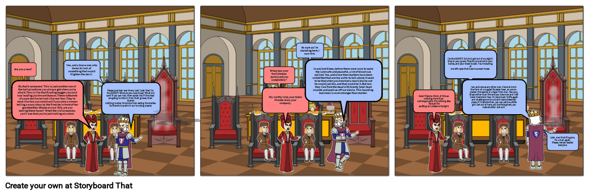 Macbeth part 2 Storyboard por 40131b23