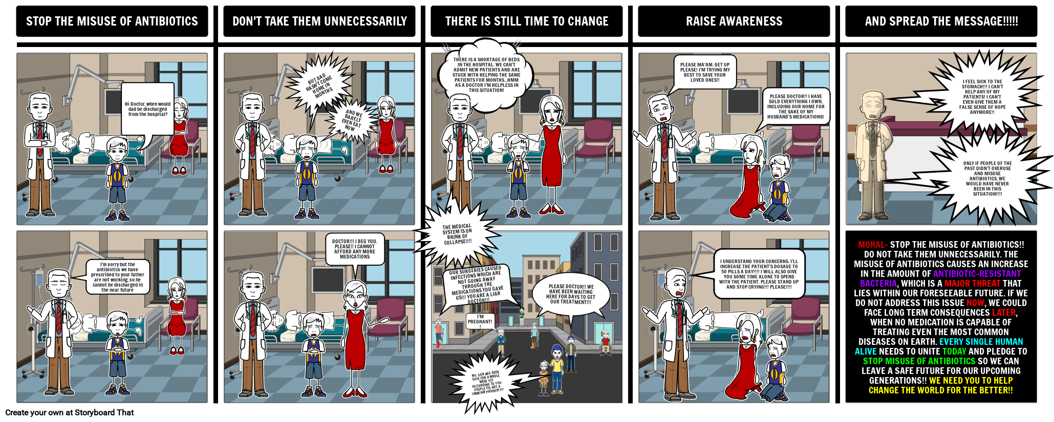 Antibiotic Use Storyboard By 4083b95b