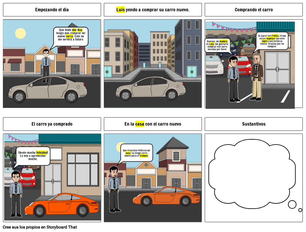 Español Storyboard by 41478a9d