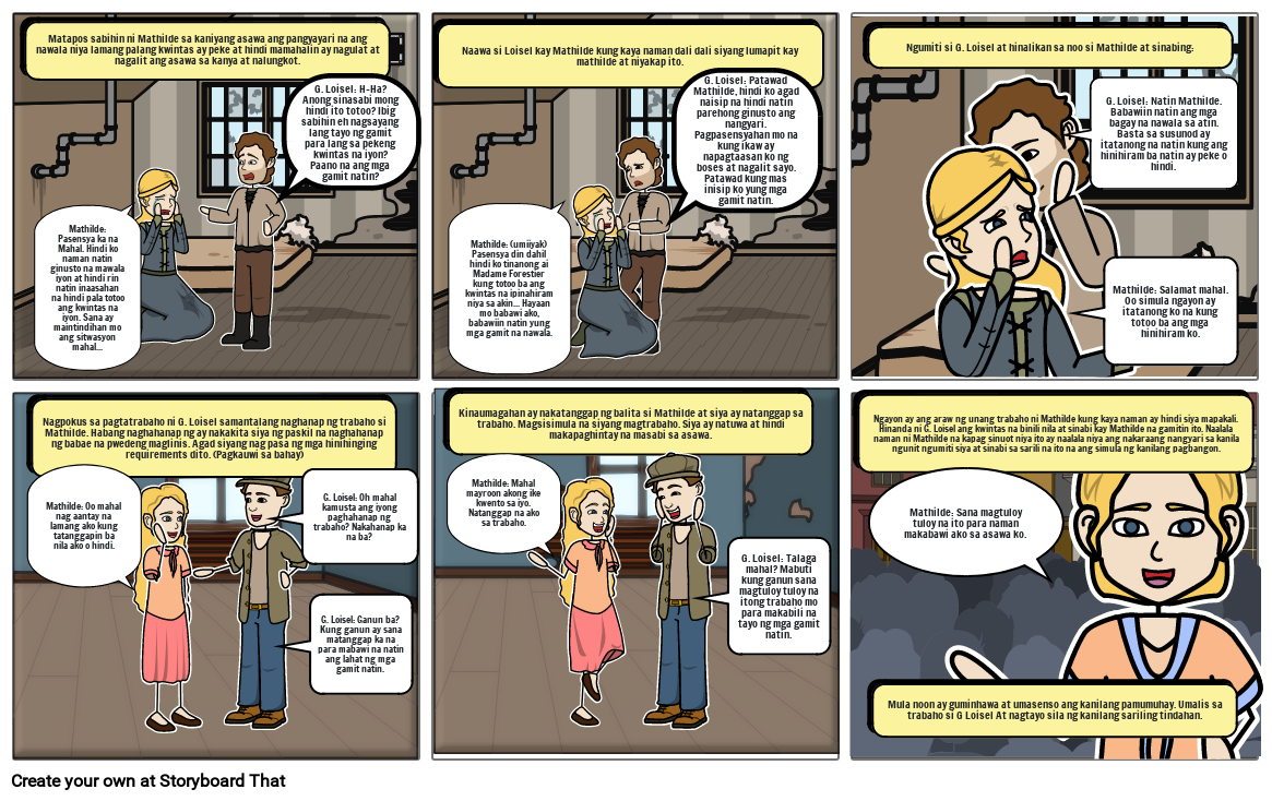 Ang kuwintas Storyboard by 4172ec96