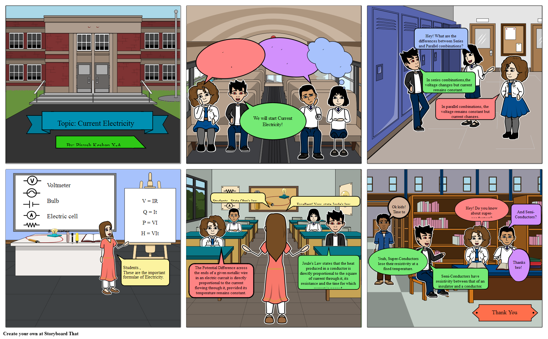 Electricity Comic Storyboard par 41e5aa1b