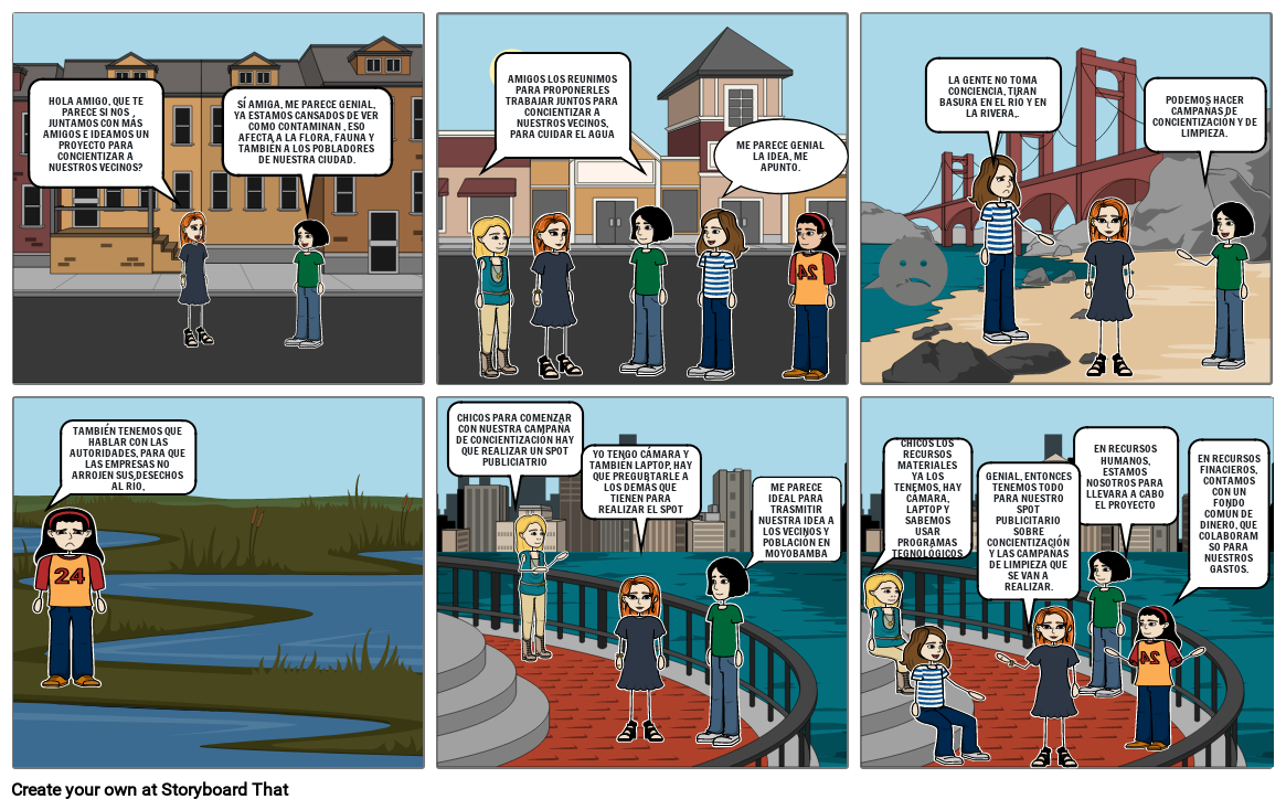 Historieta realización del proyecto Storyboard